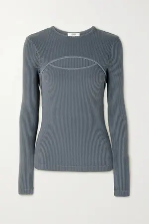 AGOLDE Lyza Cutout Ribbed Top
