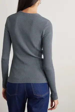 AGOLDE Lyza Cutout Ribbed Top