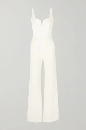 Galvan Paneled Crepe Jumpsuit