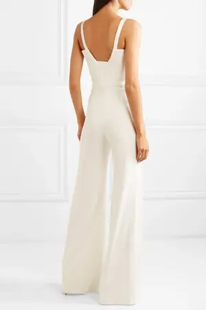 Galvan Paneled Crepe Jumpsuit