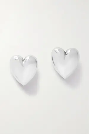 JENNIFER FISHER Puffy Heart -tone Earrings - Silver