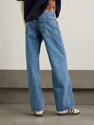 SLVRLAKE Lexi Low-rise Wide-leg Jeans - Blue