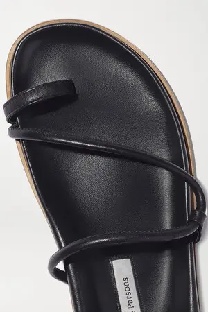 EMME PARSONS Bari Leather Sandals - Black