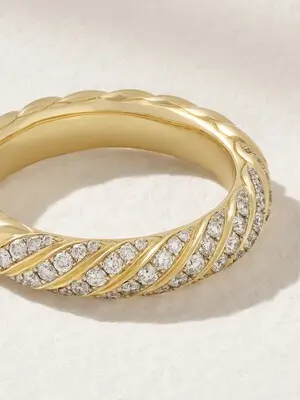 David Yurman 18-karat Diamond 'cable' Ring