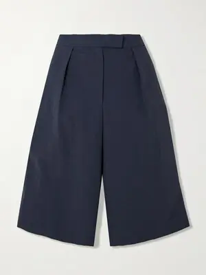 CONNER IVES Pleated Woven Knee Length Shorts