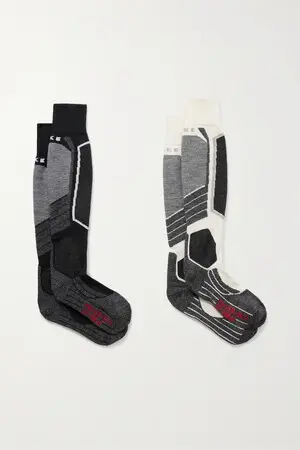 Falke Sk2 Ski Socks Set Of Two - Black
