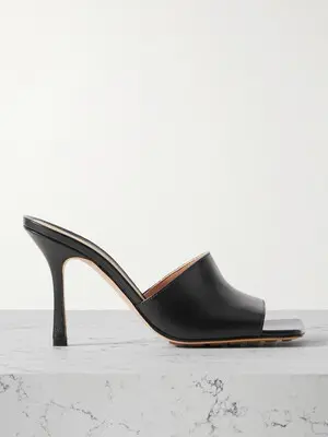 Bottega Veneta Leather Mules - Black