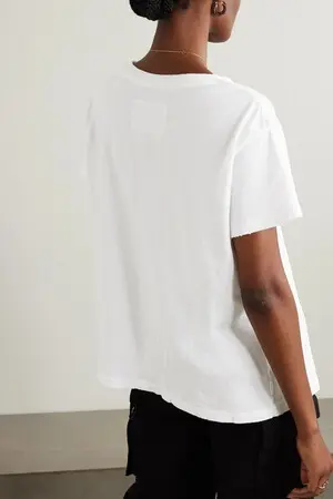 NILI LOTAN Brady Distressed T-shirt - White
