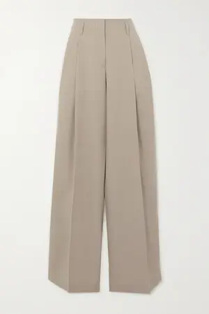 GOLDEN GOOSE Wool-gabardine Wide-leg Trousers