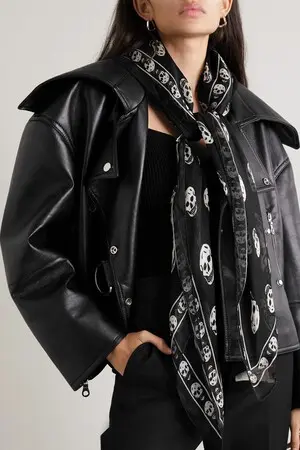 Alexander McQueen Printed Silk-chiffon Scarf