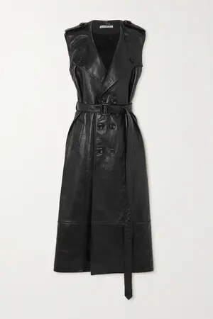 Acne Studios Double-breasted Leather Coat