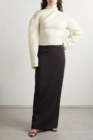 THE ROW Enoch Brushed Wool Turtleneck Sweater