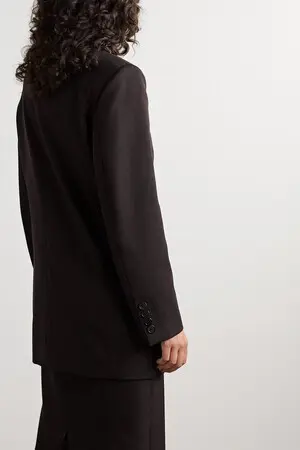THE ROW Myriam Double-breasted Wool-twill Blazer