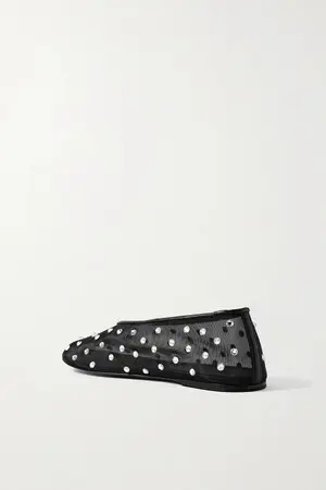 Khaite Marcy Crystal-embellished Ballet Flats