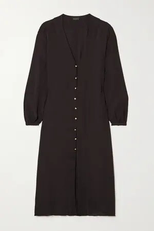 HAIGHT. Duda Crepe Midi Dress