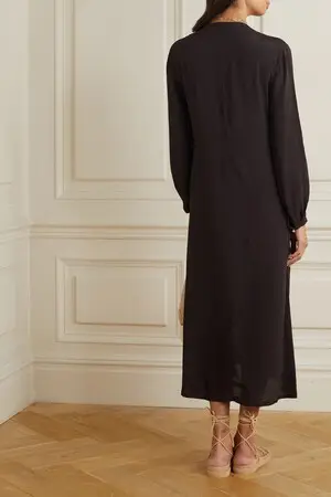 HAIGHT. Duda Crepe Midi Dress