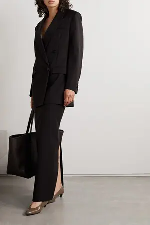 THE ROW Bartelle Wool-twill Maxi Skirt