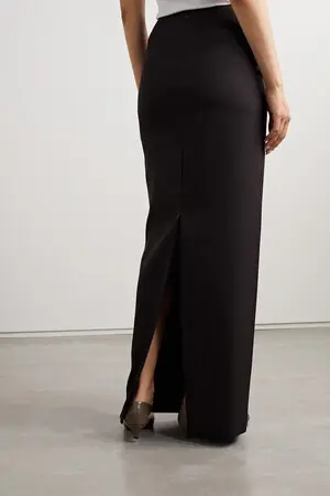 THE ROW Bartelle Wool-twill Maxi Skirt