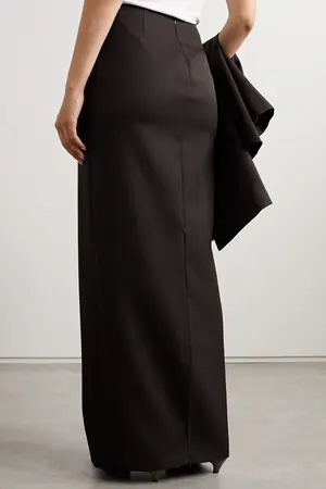 THE ROW Bartelle Wool-twill Maxi Skirt