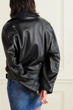 Versace Icons Belted Leather Biker Jacket