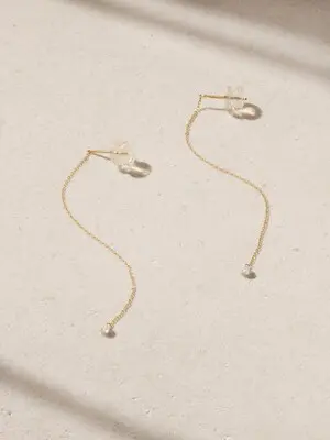 PERSEE Danaé 18-karat Diamond Earrings - Gold