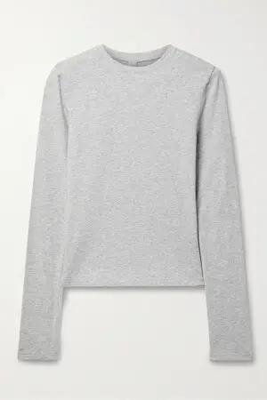 SKIMS Stretch-cotton Jersey Top - Gray