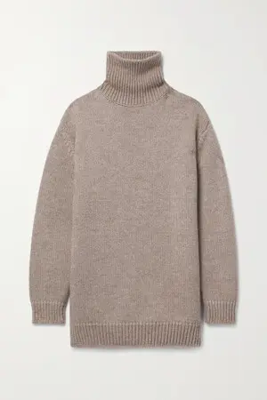 THE ROW Elu Oversized Alpaca And Silk-blend Turtleneck Sweater