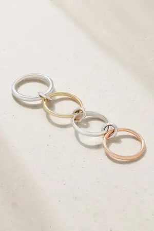 SPINELLI KILCOLLIN Hyacinth Set Of Four Rings - Silver