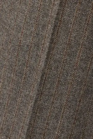 Veronica De Piante Riley Herringbone Pinstriped Wool And Cashmere-blend Wide-leg Pants