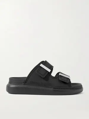 Alexander McQueen Rubber Hybrid Sandals - Black