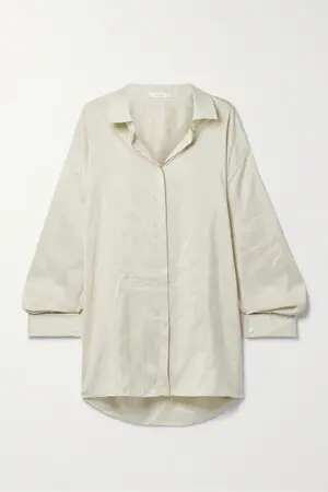 THE ROW Nomoon Oversized Striped Silk Shirt