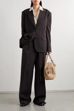 THE ROW Nomoon Oversized Striped Silk Shirt