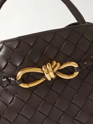 Bottega Veneta Andiamo East-west Small Intrecciato Leather Tote
