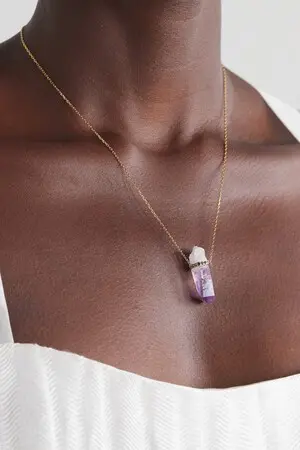 Jia Jia Veracruz Amethyst, And Diamond Necklace