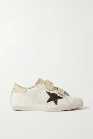 GOLDEN GOOSE Old School Glittered Sneakers
