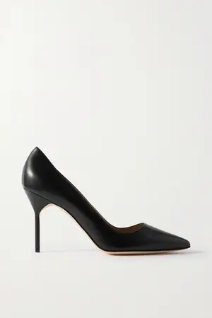 Manolo Blahnik Bb 90 Leather Pumps
