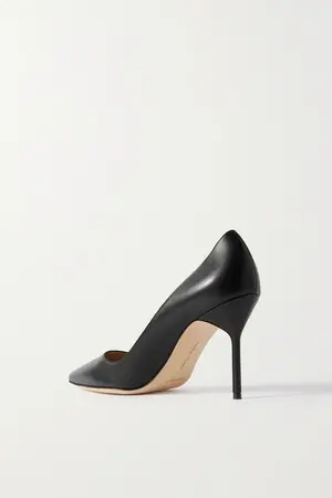Manolo Blahnik Bb 90 Leather Pumps