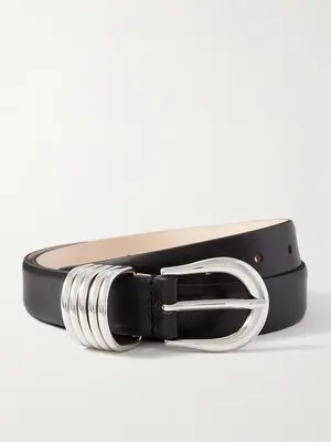 DEHANCHE Hollyhock Leather Belt - Black