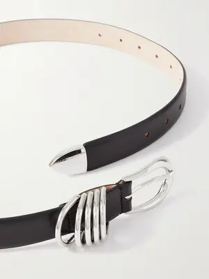 DEHANCHE Hollyhock Leather Belt - Black