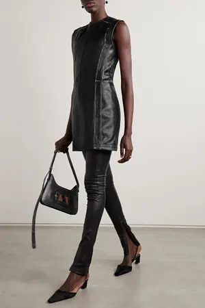 Acne Studios Distressed Mini Leather Dress