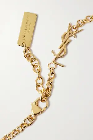 Saint Laurent Cassandre Logo Chain Bracelet