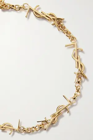 Saint Laurent Cassandre Logo Chain Bracelet