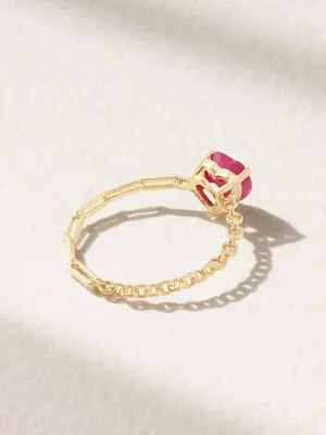 Yvonne Léon 18-karat Gold Ruby Ring