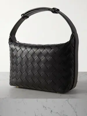 Bottega Veneta Wallace Mini Intrecciato Leather Shoulder Bag