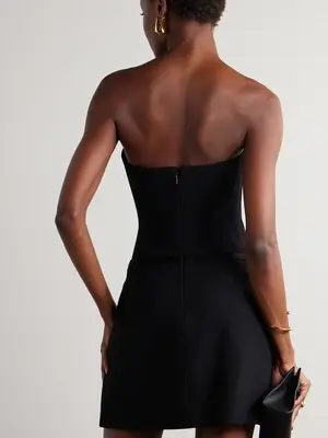 Versace Embellished Strapless Mini Dress