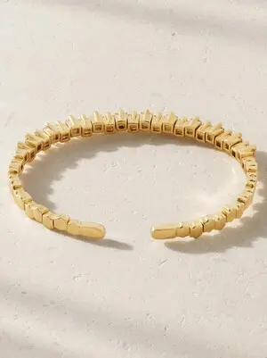 SUZANNE KALAN 18-karat Diamond Bangle - Gold