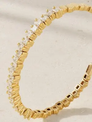 SUZANNE KALAN 18-karat Diamond Bangle - Gold