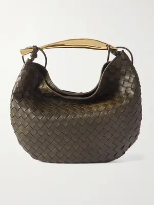 Bottega Veneta Medium Intrecciato Leather Sardine Shoulder Bag - Green