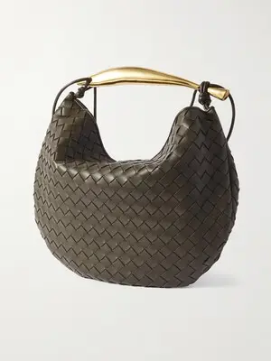 Bottega Veneta Medium Intrecciato Leather Sardine Shoulder Bag - Green