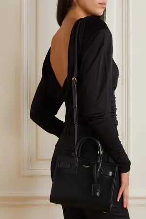 Saint Laurent Sac De Jour Nano Leather Tote - Black